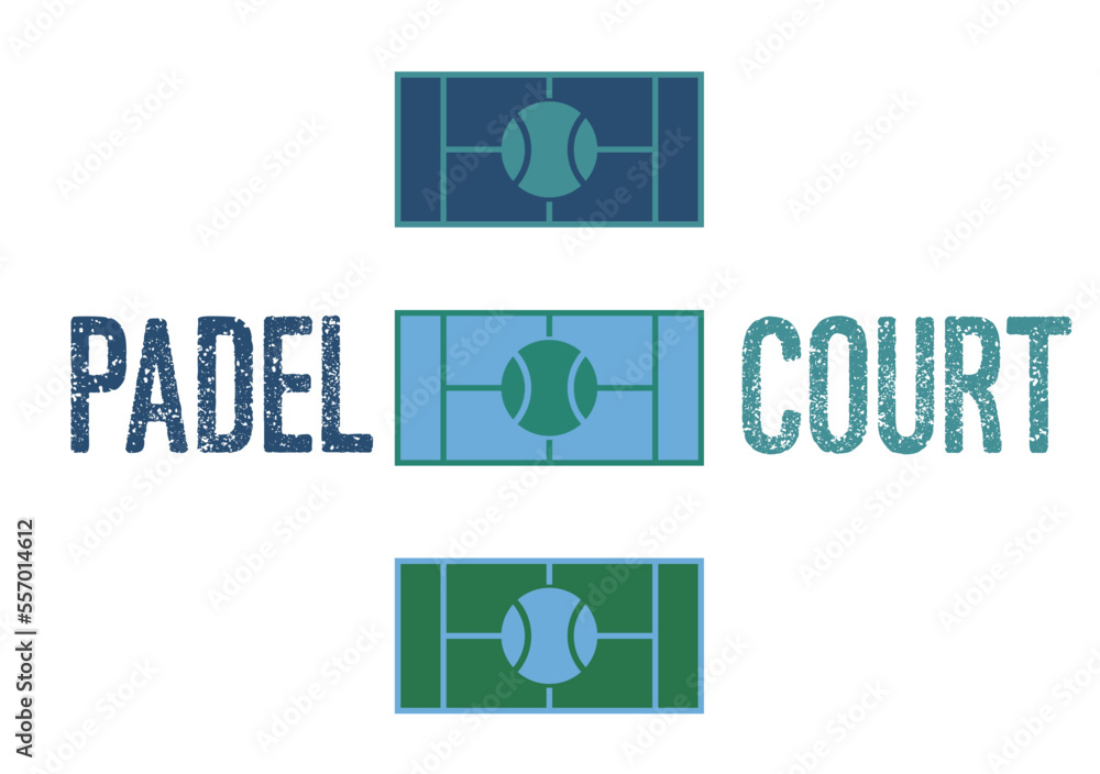 Padel court vector logo concept Stock Vector | Adobe Stock