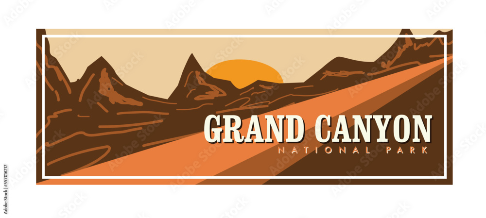 Grand Canyon National Park Banner Design template flyer card design ...