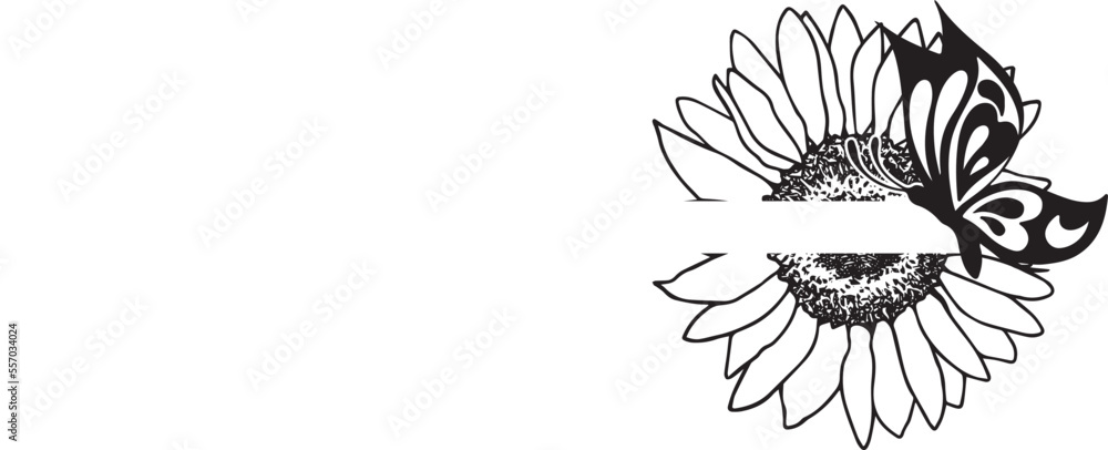 Vetor do Stock: Laser Cut Sunflower SVG bundle file, Sunflower ...