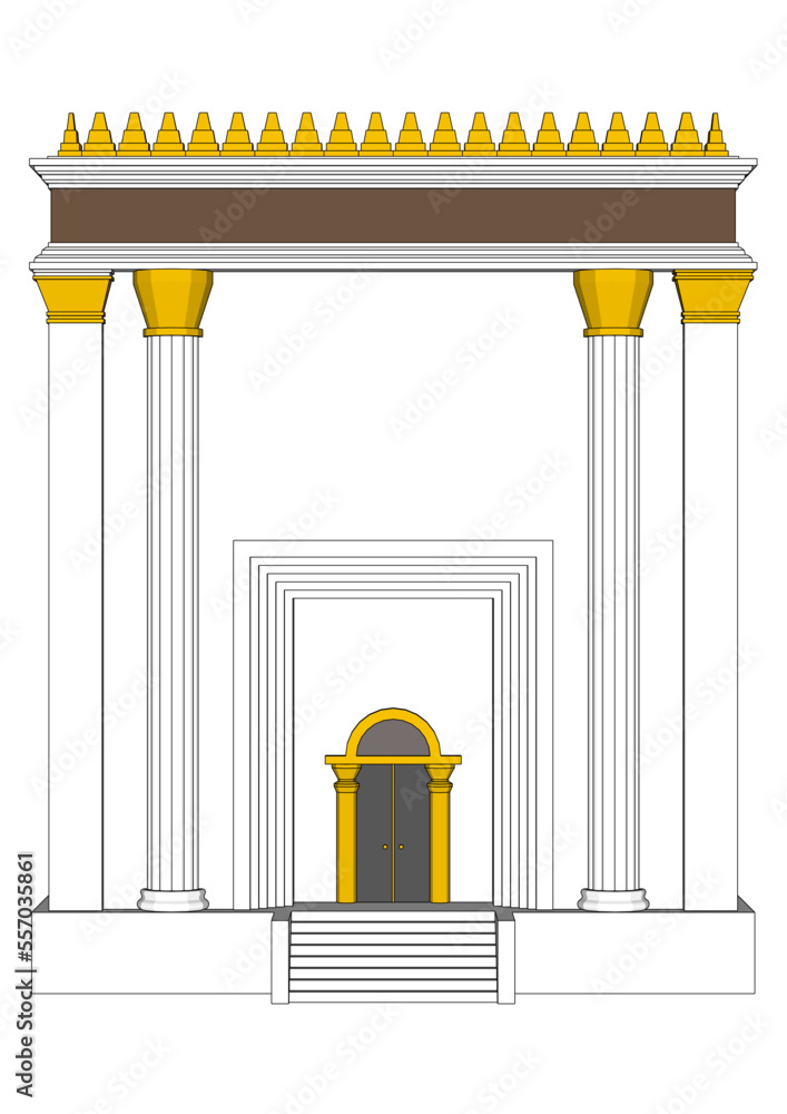 Second Temple of Jerusalem Stock Vector | Adobe Stock