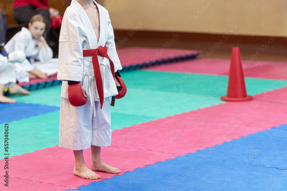 Sports background concept for martial arts with shallow depth of field ...