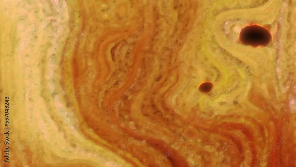 Purple and orange blots of paint. Motion. Bright clumps of paint ...