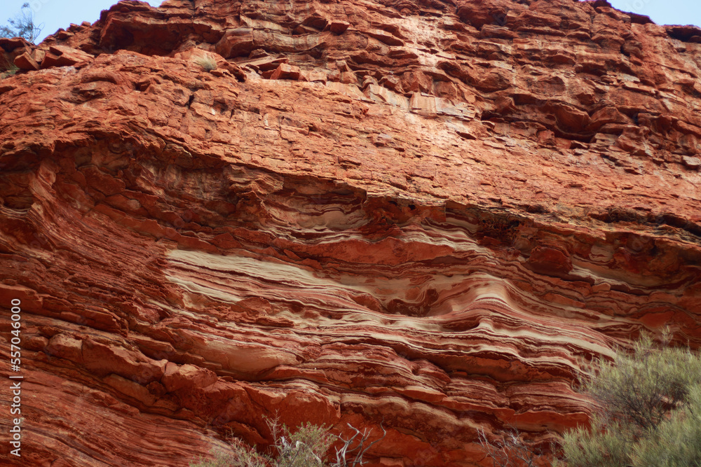 Red rocks and waterfalls - Kalbarri National Park, Western Australia ...