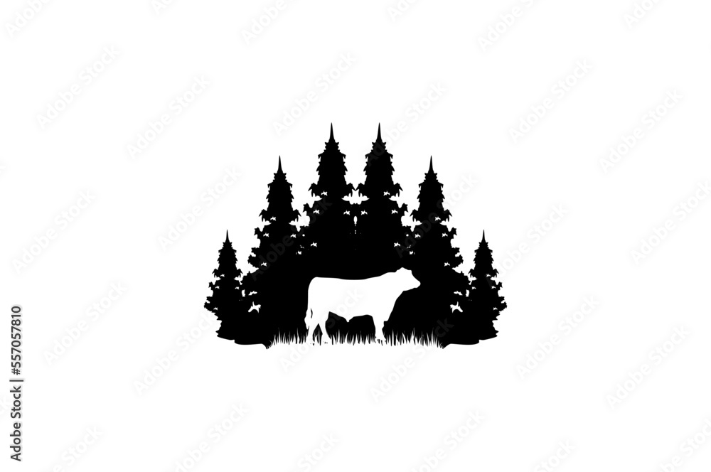 Retro Vintage Cattle Angus Beef Emblem Label Livestock logo design ...