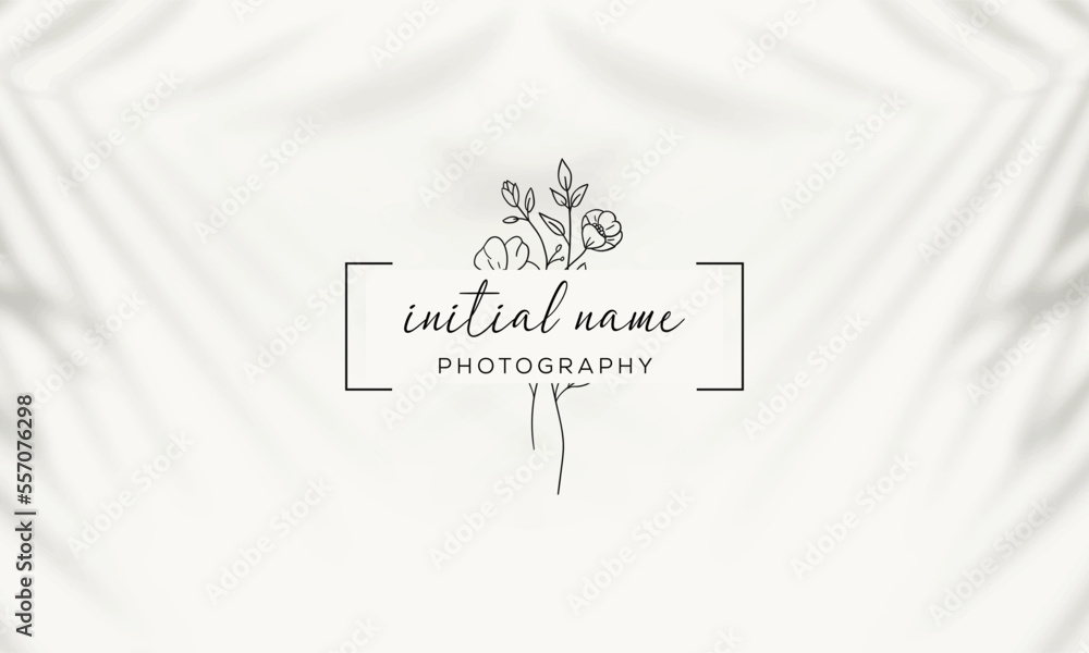 initial photography logo. illustration of a background Stock Vector ...