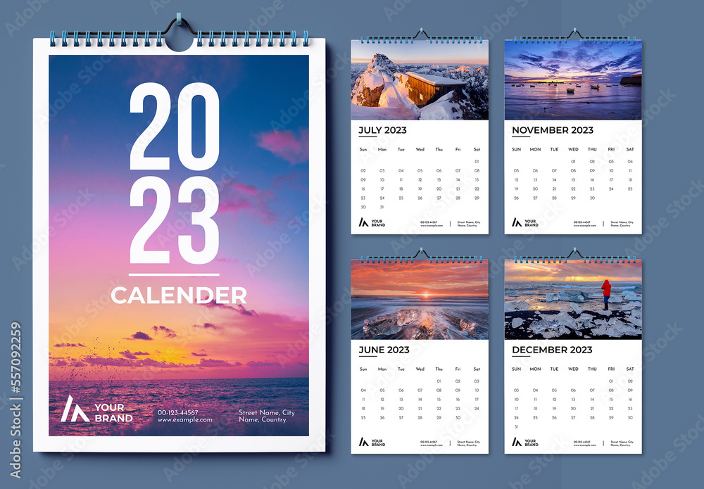 Simple Calender Layout Stock Template | Adobe Stock