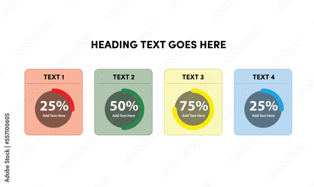 Percentage Loader UI. Circular Progress Indicator, preloader. Vector ...
