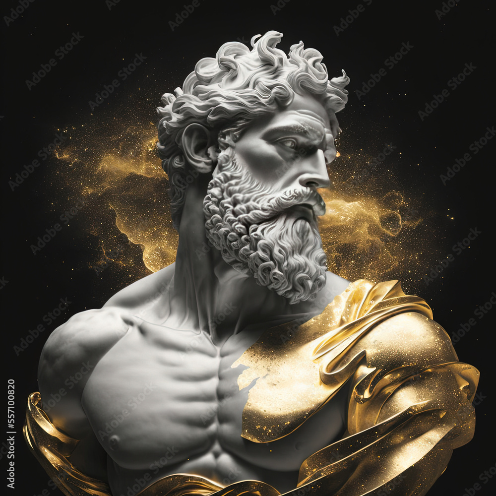 Stoic statue male stoicism Stock Illustration | Adobe Stock