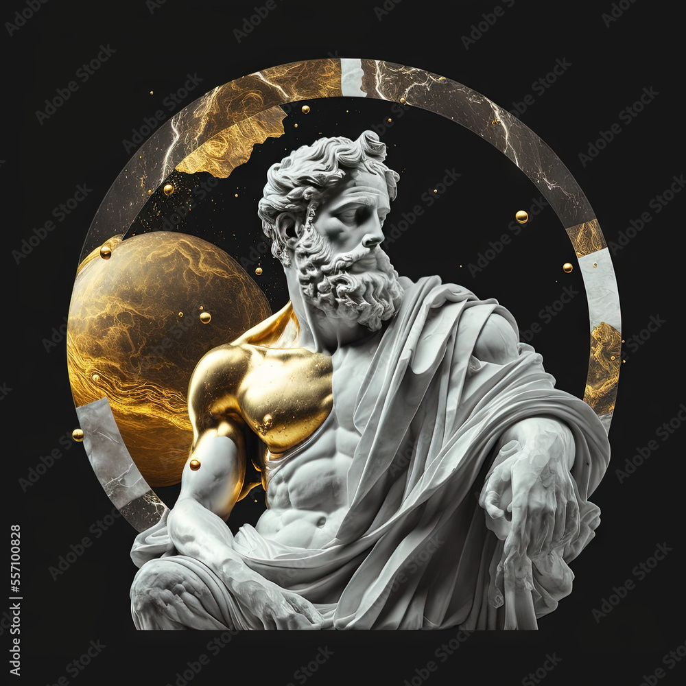 Stoic statue male stoicism Stock Illustration | Adobe Stock