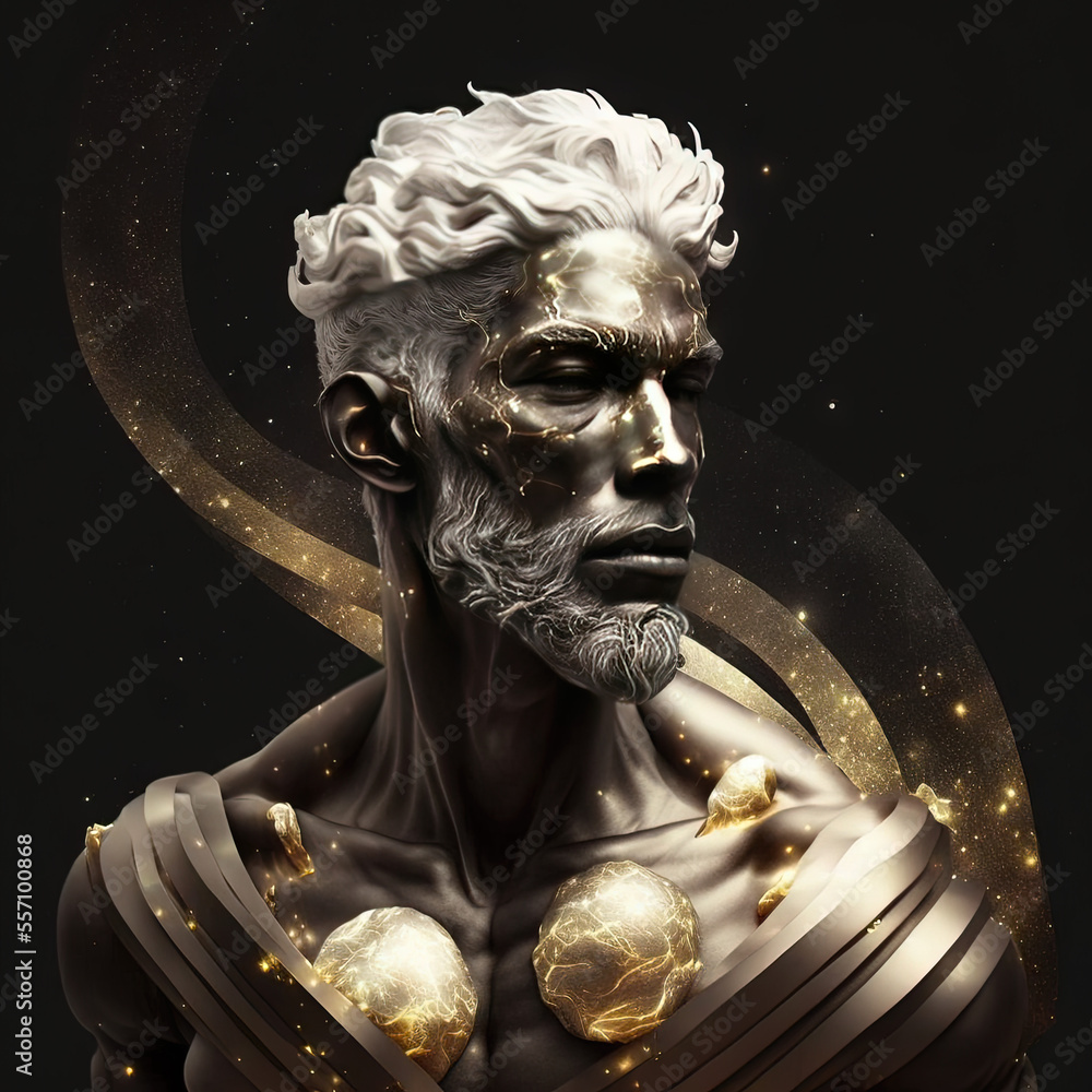 Stoic statue male stoicism Stock Illustration | Adobe Stock
