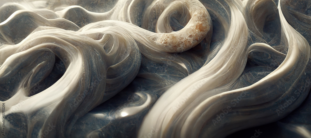 blue cream color marble wave texture background Stock Illustration ...