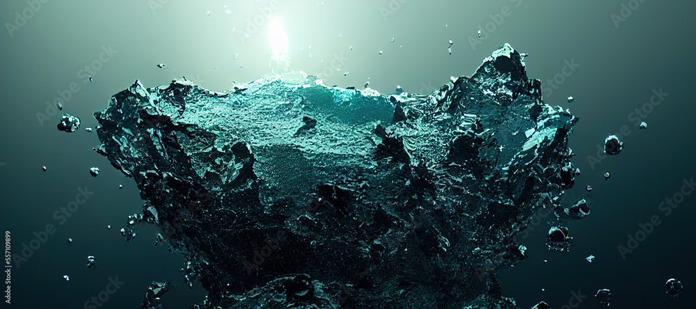 solid object explosion background in water Stock Illustration | Adobe Stock