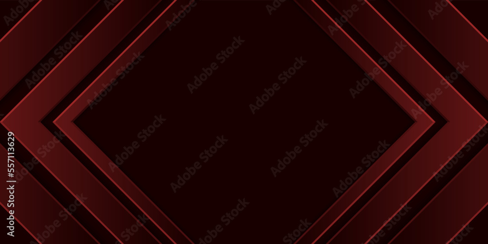 3D gradient abstract background. Red arrowhead triangle. Three layer ...
