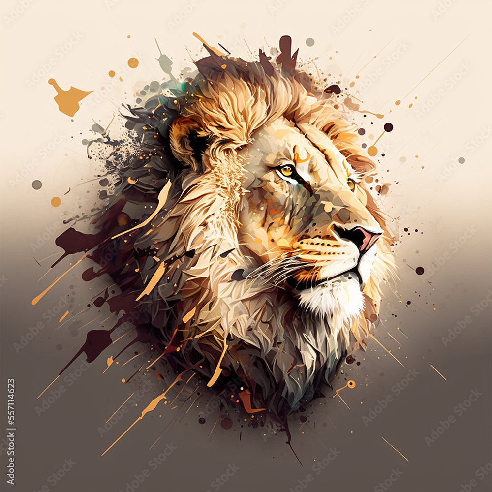 Leo Vector Art AI Generated Stock Illustration | Adobe Stock