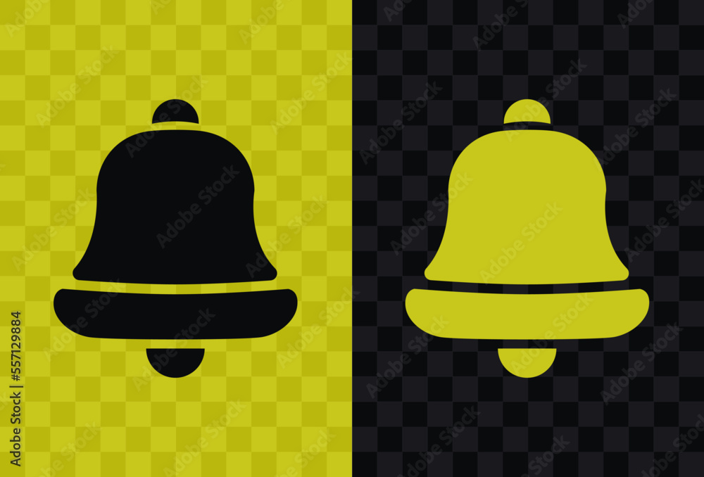 Bell, high quality vector silhouette icon. Bell icon silhouette ...