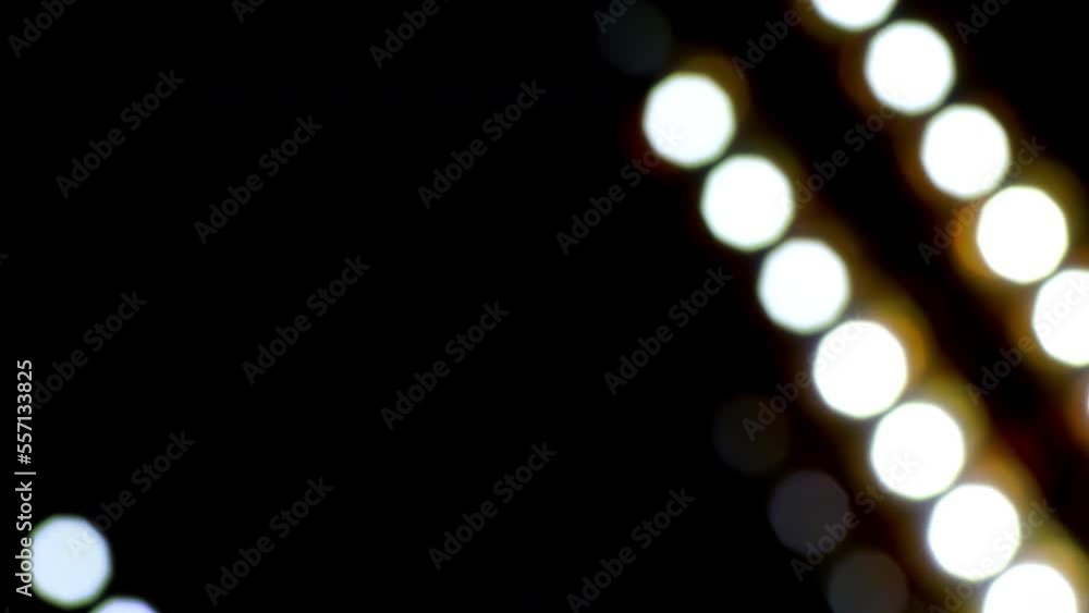 Abstract Light Dot Background. White and Yellow glowing Light Stripes ...