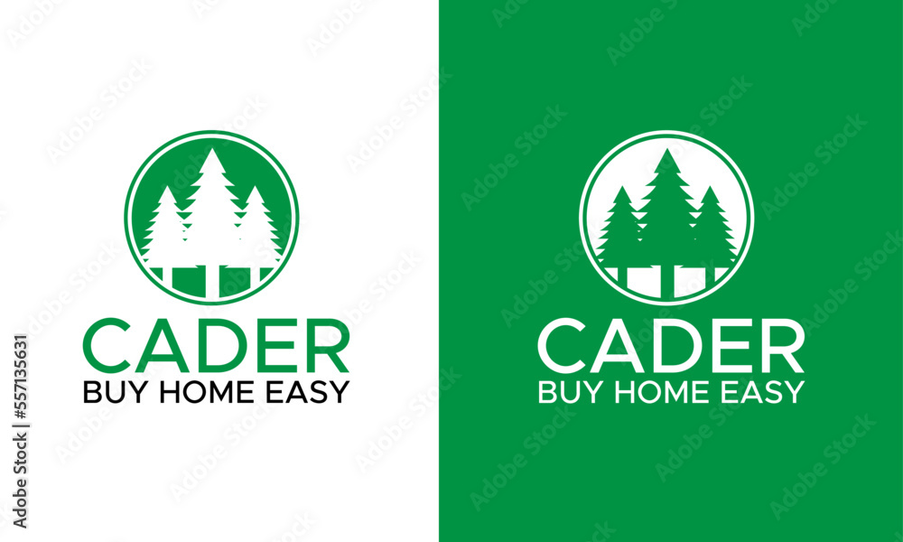 Vetor de Cader real estate logo design vector and eps files do Stock ...
