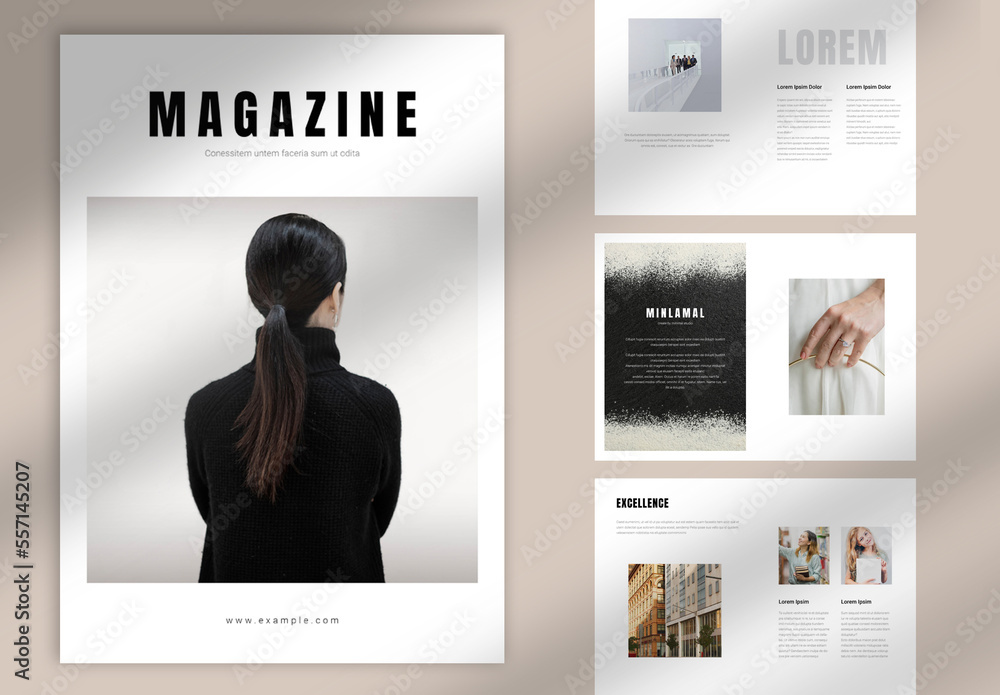 Magazine Template Stock Template | Adobe Stock