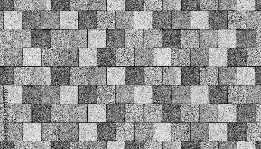 Gray paving slabs, pedestrian lane paving, top view. Seamless pattern ...