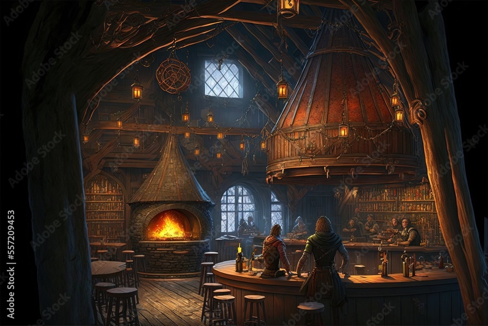 It's a picture of the massive bar from the fantasy world set in the ...