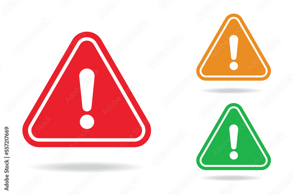 Danger sign, warning sign, attention sign. Danger icon, warning icon ...