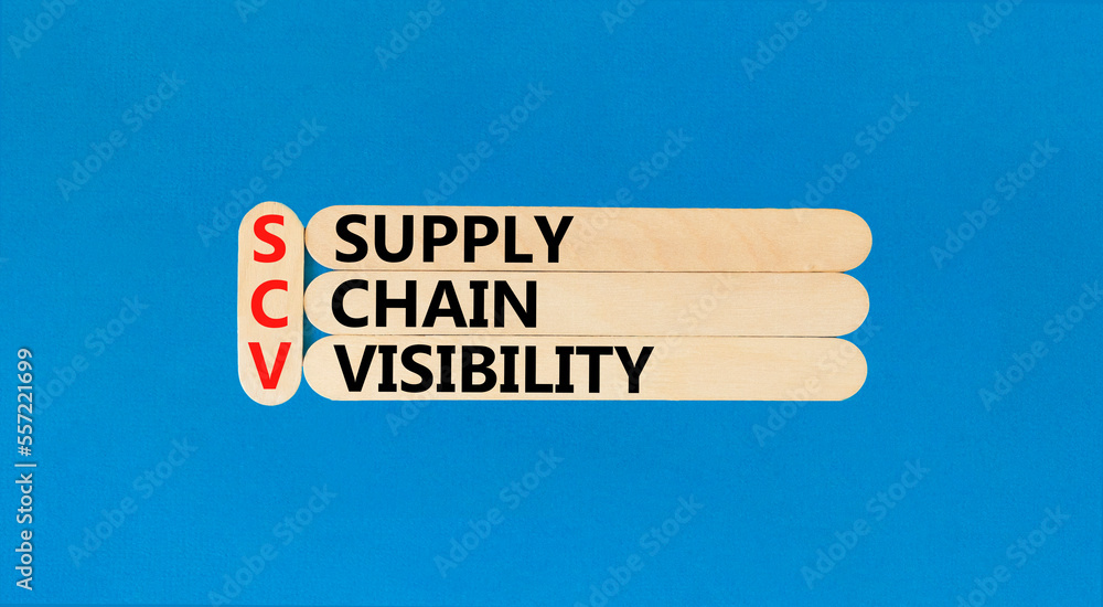 SCV supply chain visibility symbol. Concept words SCV supply chain ... SCV supply chain visibility symbol. Concept words SCV supply chain ...