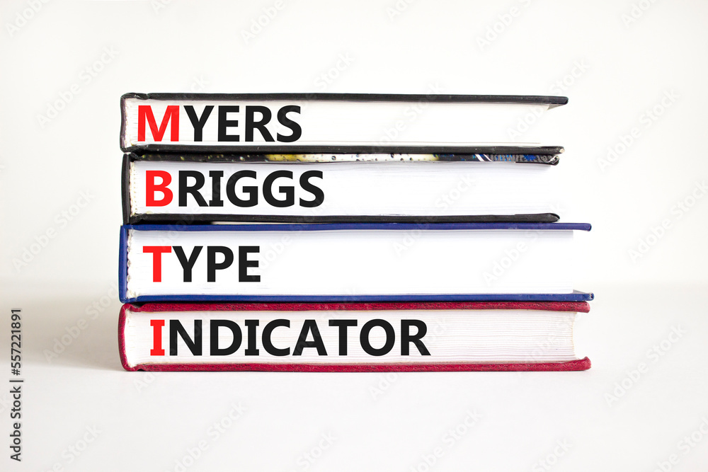 MBTI Myers Briggs type indicator symbol. Concept words MBTI Myers ...