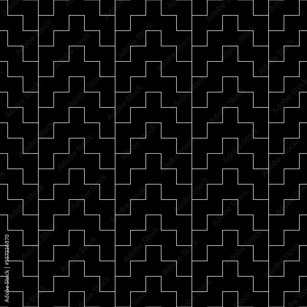 Seamless manji pattern. Interlocking chevrons background. Oriental ...