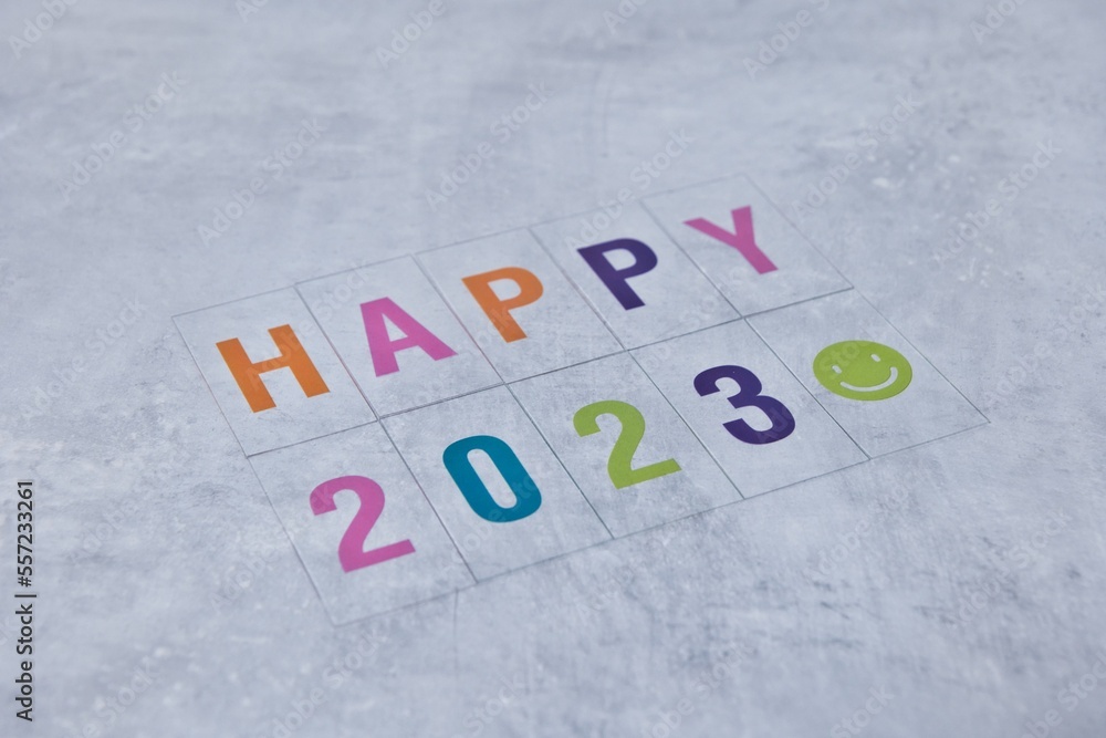 Happy 2023! Happy new year symbol image. New year's resolutions. 2023 ...