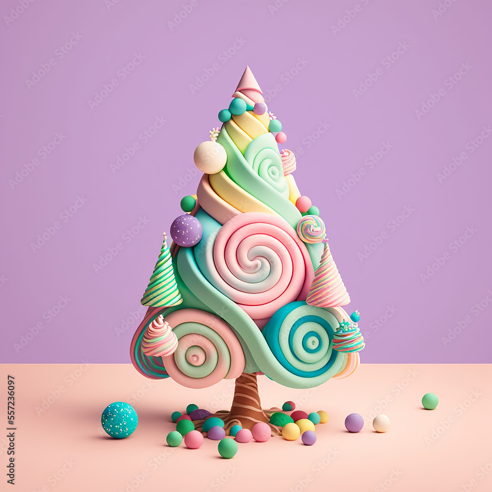 Ai generated candy land Christmas. Created using ai generative. Stock ...