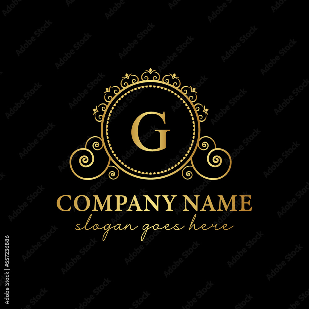 G Luxury Letter Logo Initial with Crown logo Vector, Great Luxury Logo ...