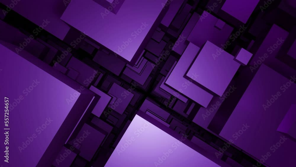 Movement in gap between squares. Design. Jump in geometric space of ...