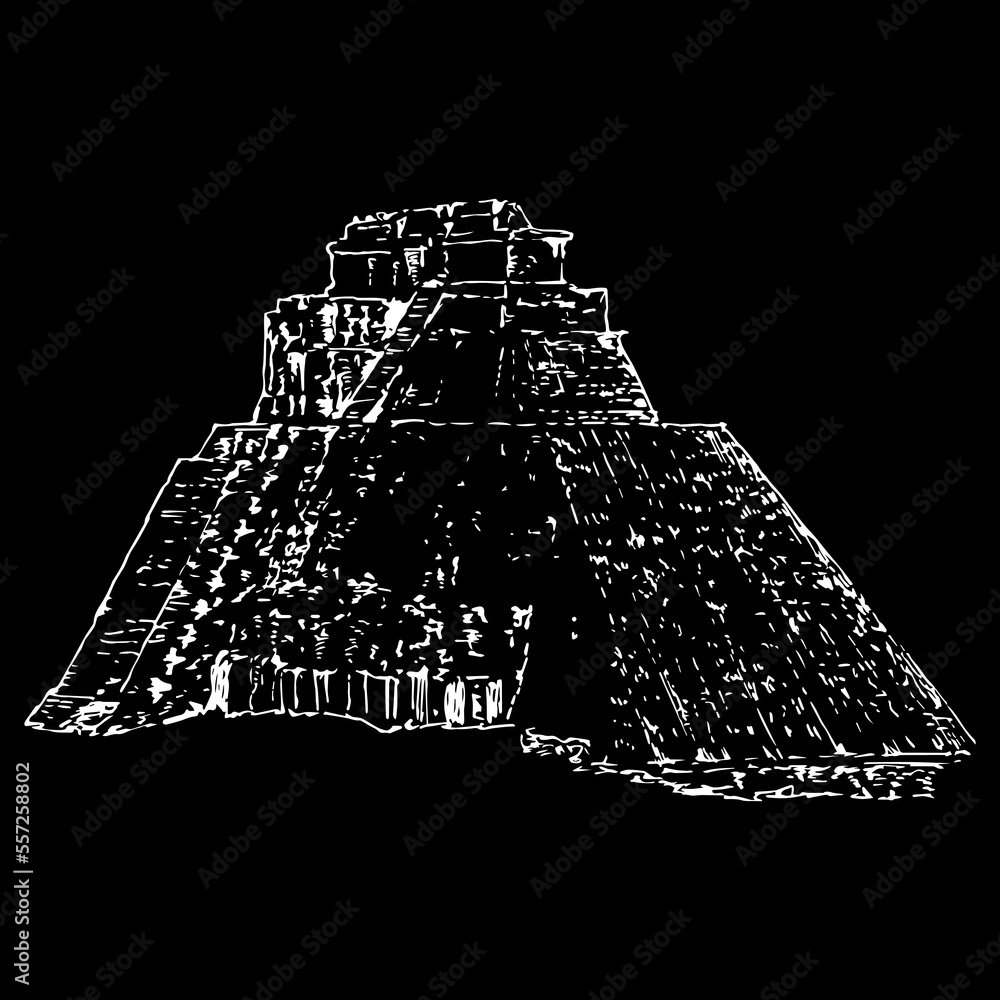 Pyramid of the Sun in Teotihuacan. Ancient Mexican Pre Columbian Aztec ...