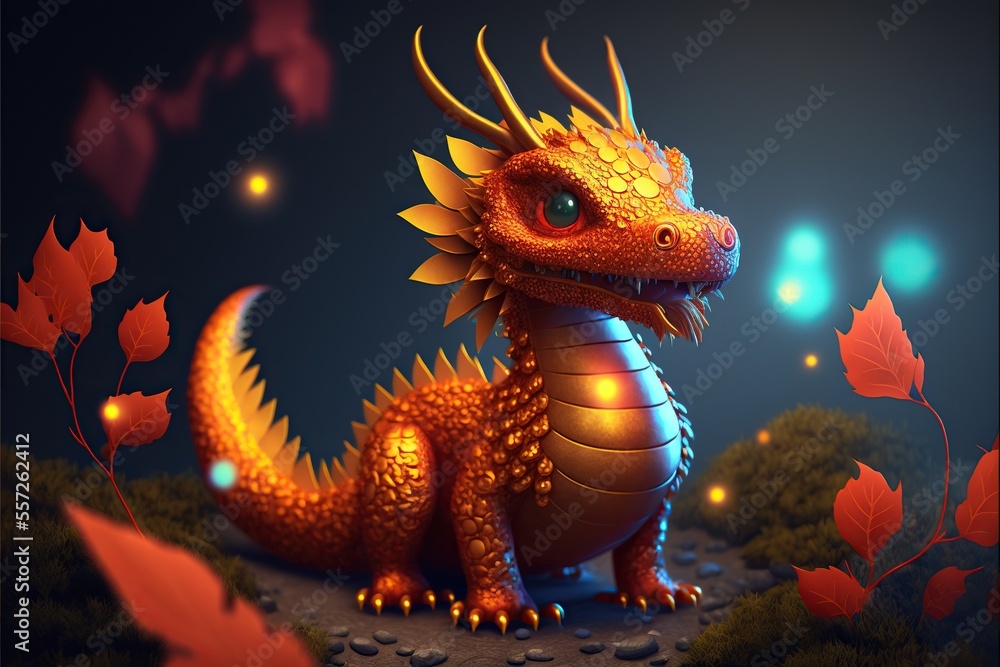 Lunar New Year. Chinese Zodiac Sign. 2024 is the year of the Dragon ...