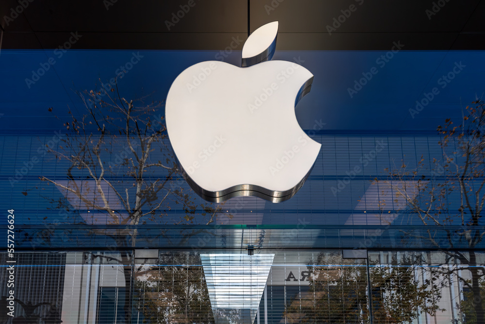 Apple Computer Storefront Stock Photo | Adobe Stock