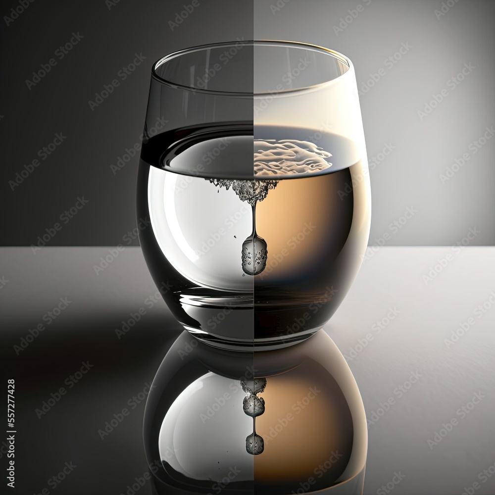 Glass half full , glass half empty Stock Illustration | Adobe Stock Glass half full , glass half empty Stock Illustration | Adobe Stock