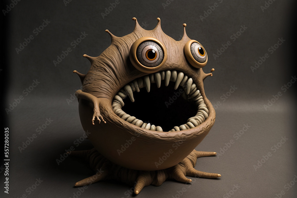 Small, frightening mud creatures from the sewers Under the toilet's rim ...