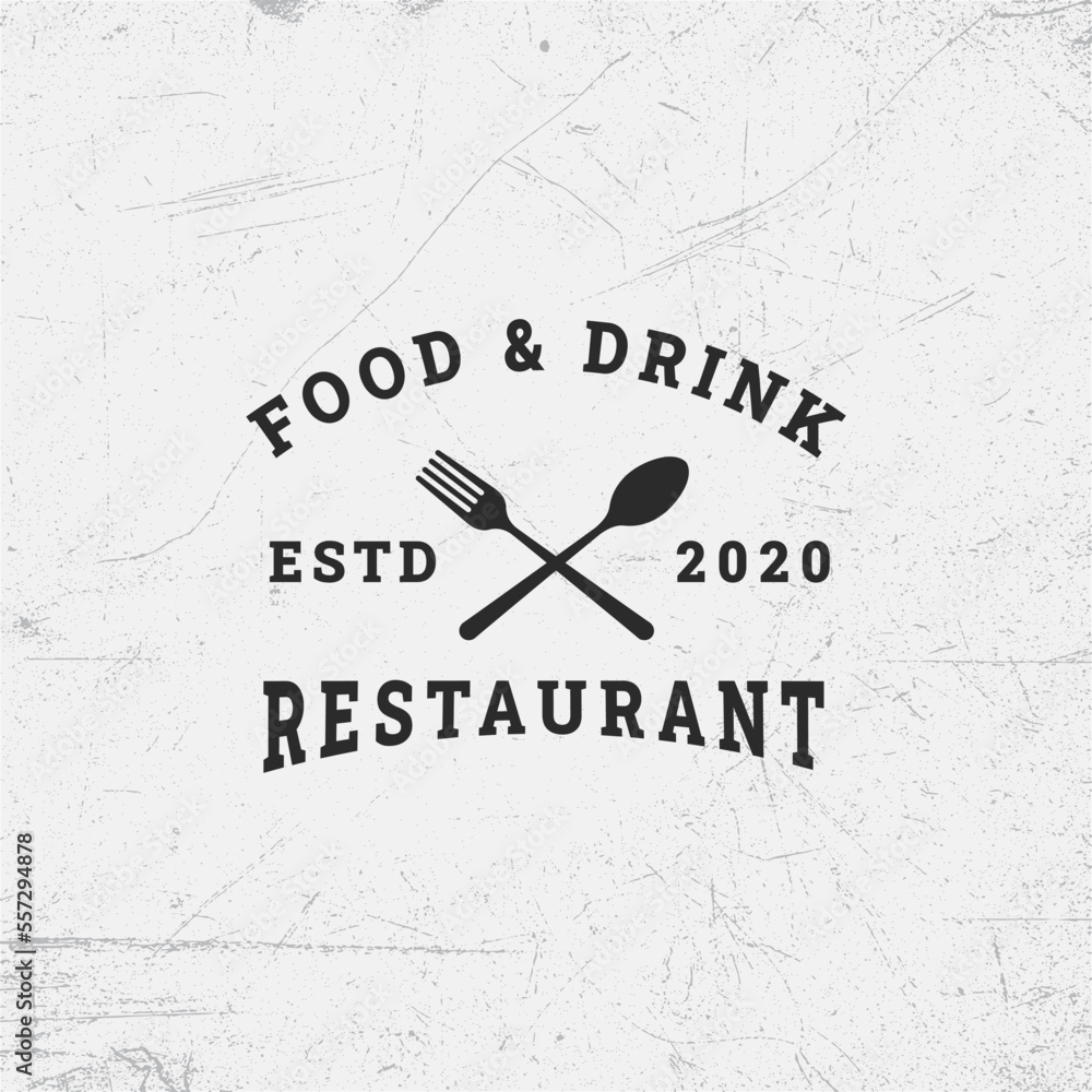 Typography Restaurant Logo