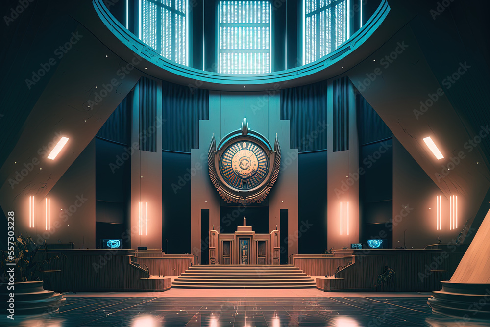 Futuristic Government Building