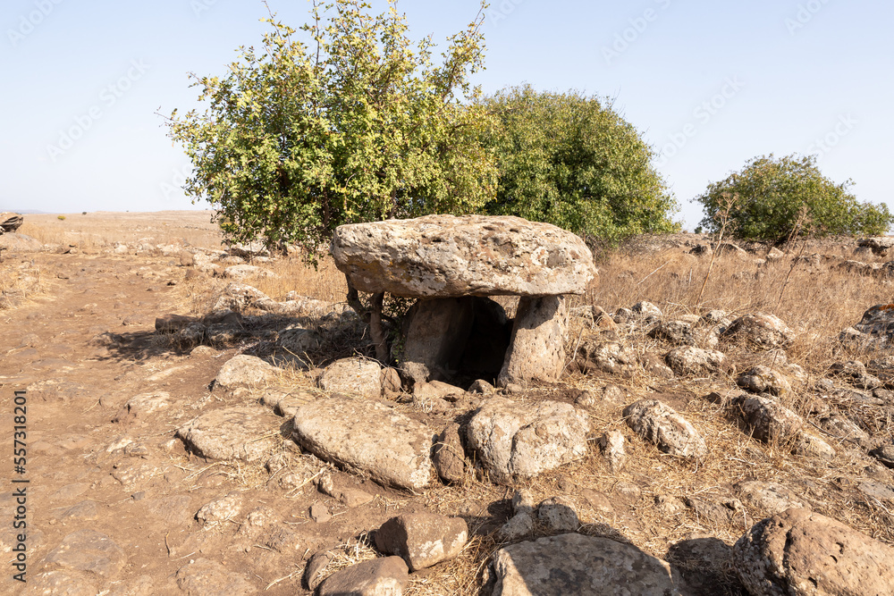 Ancient burial and cult structure belonging to category of megaliths ...