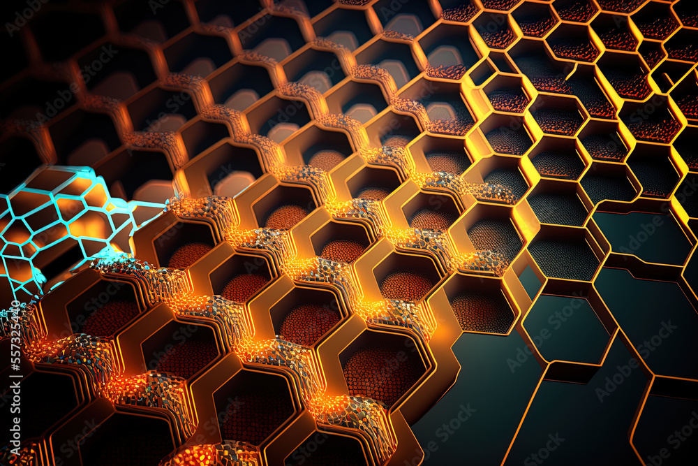 Background in science and technology, abstract representation of ...