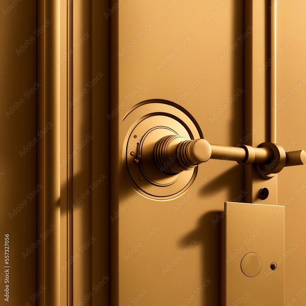 beautiful massive doors, the main entrance to the house, ai Stock ...