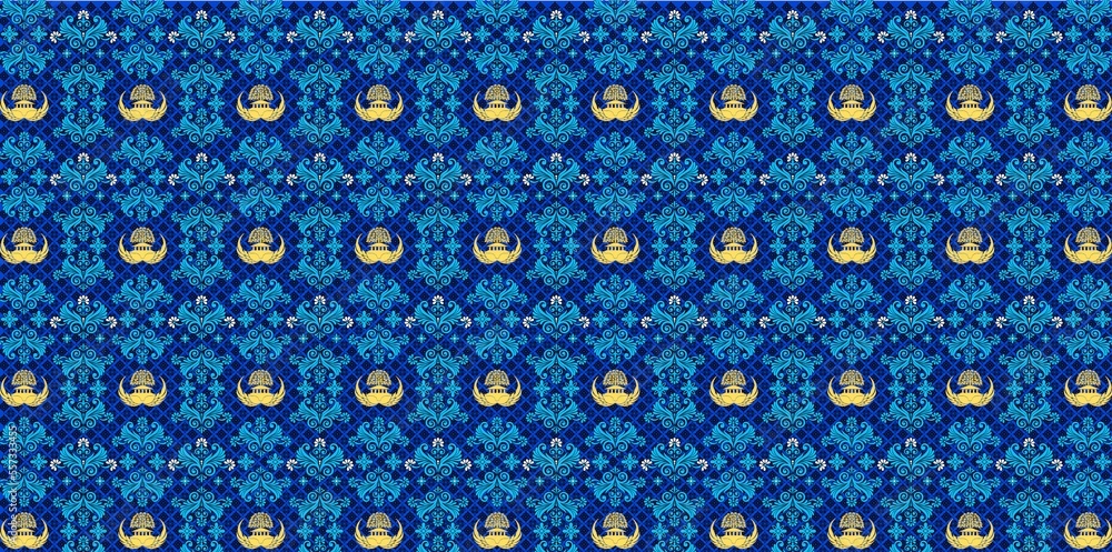 Batik pattern of Korpri uniform Stock Illustration | Adobe Stock