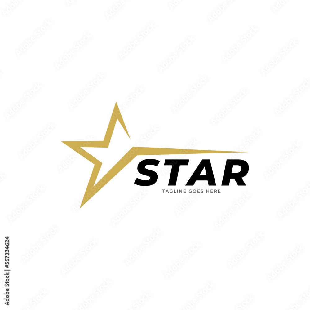 Gold Star Logo and Symbol Vector Stock Vector | Adobe Stock
