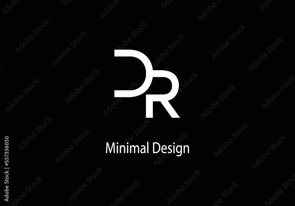 Alphabet DR monogram logo design. Alphabet DR. DR vector logo. Modran ...