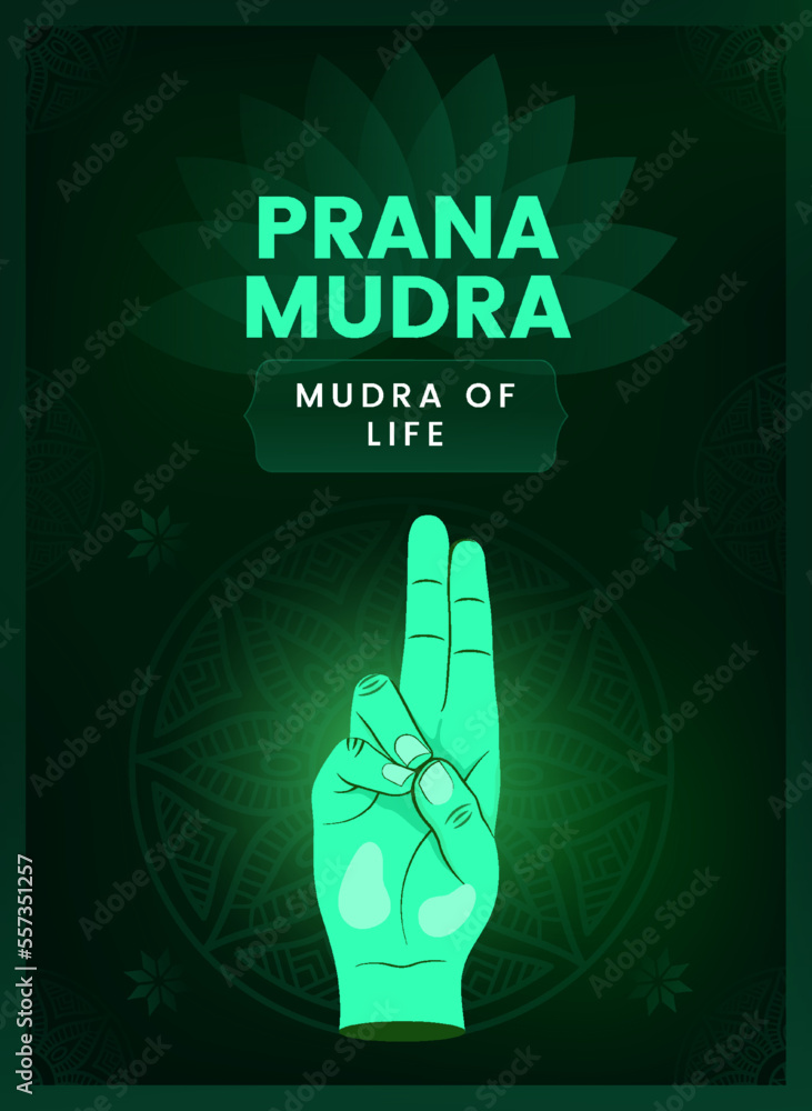 Prana Mudra Hand Gesture - Vector illustration Stock Vector | Adobe Stock