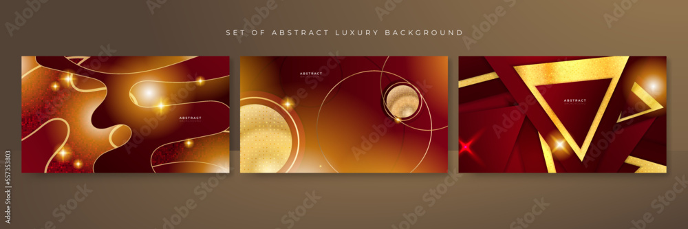 Elegant abstract gold background with shiny elements red shade ...
