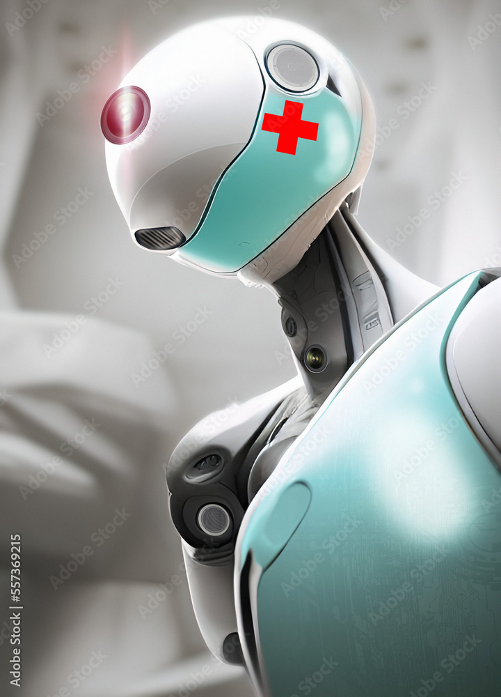 Medical robot, conceptual illustration Stock Illustration | Adobe Stock
