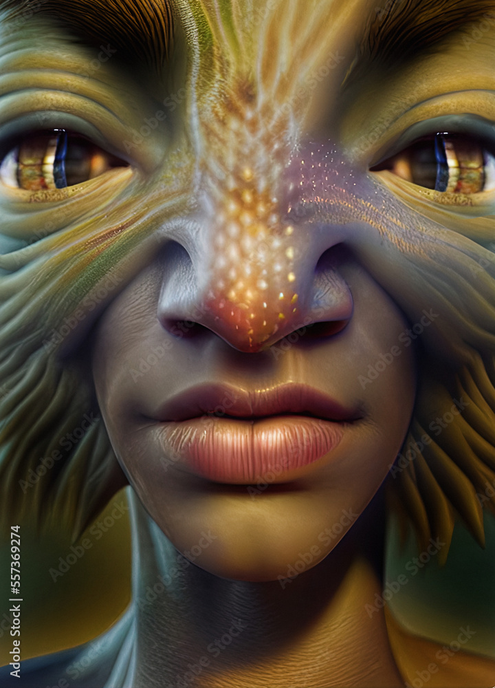 Alien, illustration Stock Illustration | Adobe Stock