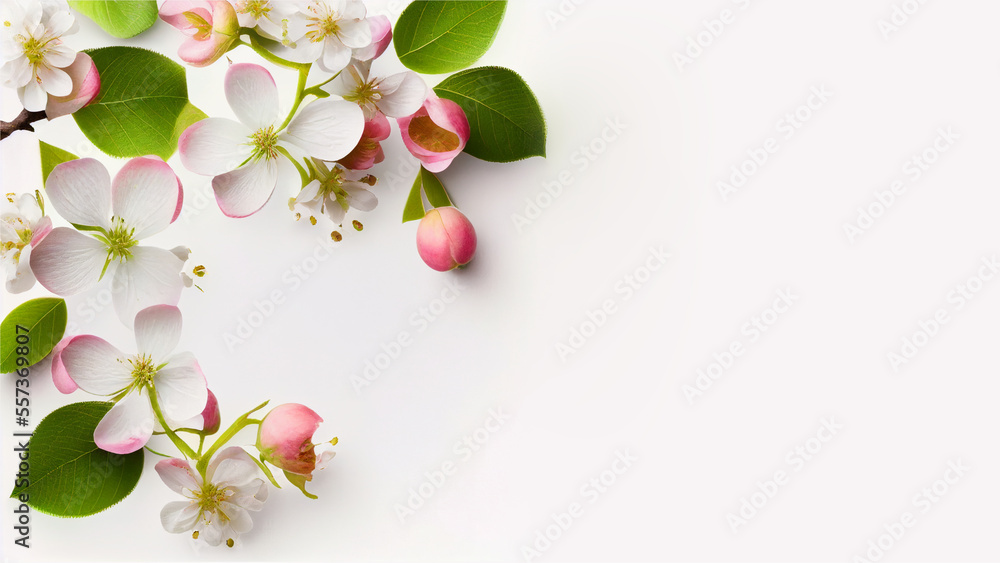 Beautiful spring flowers, apple blossoms, background/wallpaper ...